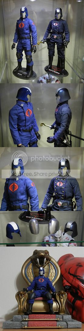 Masked Cobra Commander 1/6 heads. 3 variations. | Custom One-Sixth 1/6 ...