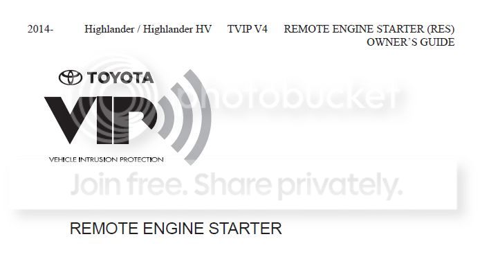 Factory remote engine starter | Toyota Nation Forum