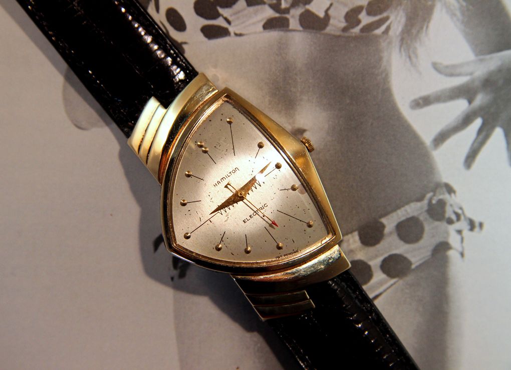 REDUCED 2x: Rare Vintage 14k Solid Gold Hamilton Electric "Ventura" cal ...