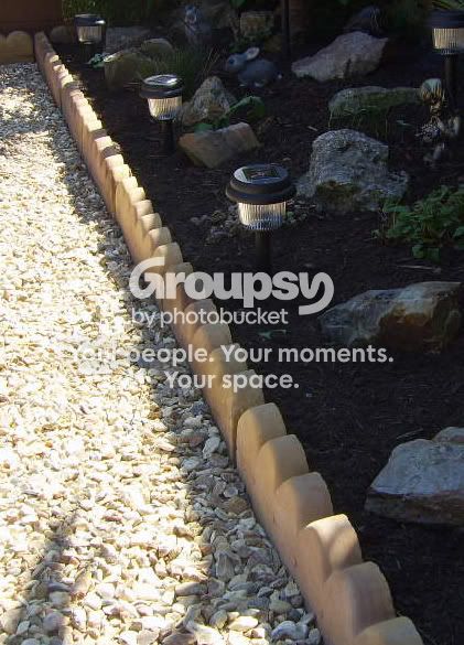 Curved Scallop Concrete Edging